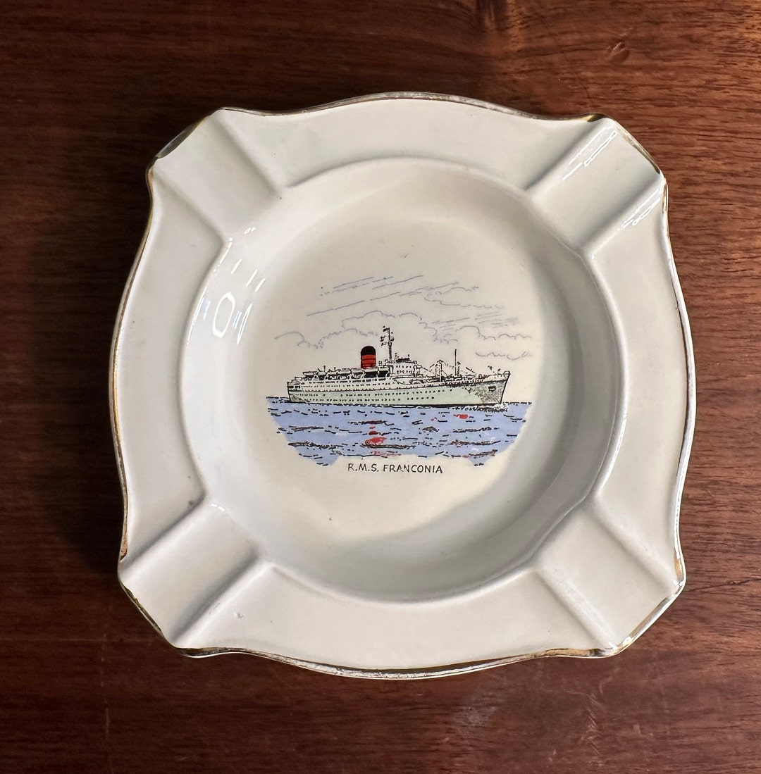 Vintage Royal Falcon Ware Hand Painted Souvenir Porcelain Ashtray ...