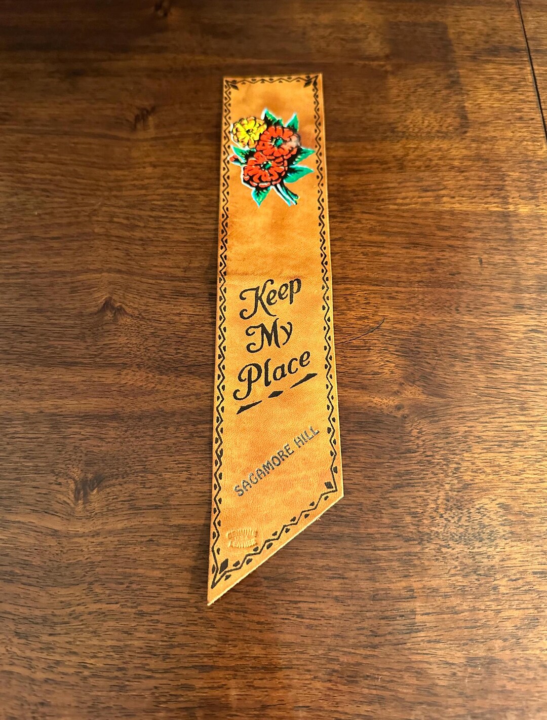Vintage Keep My Place Leather Bookmark / Sagamore Hill Souvenir - Etsy