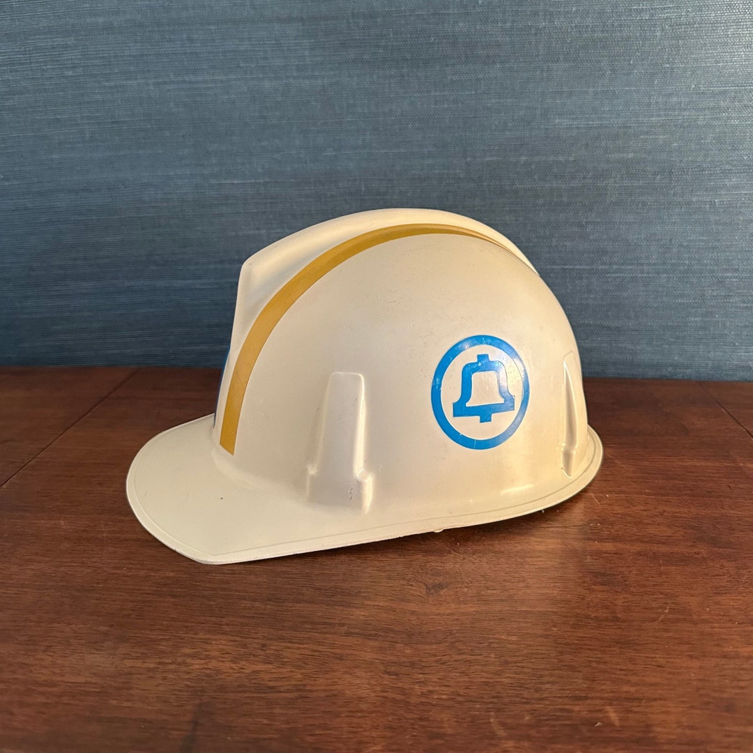 Vintage 1971 MSA Bell Telephone Adjustable Shockgard Mark II Hardhat ...