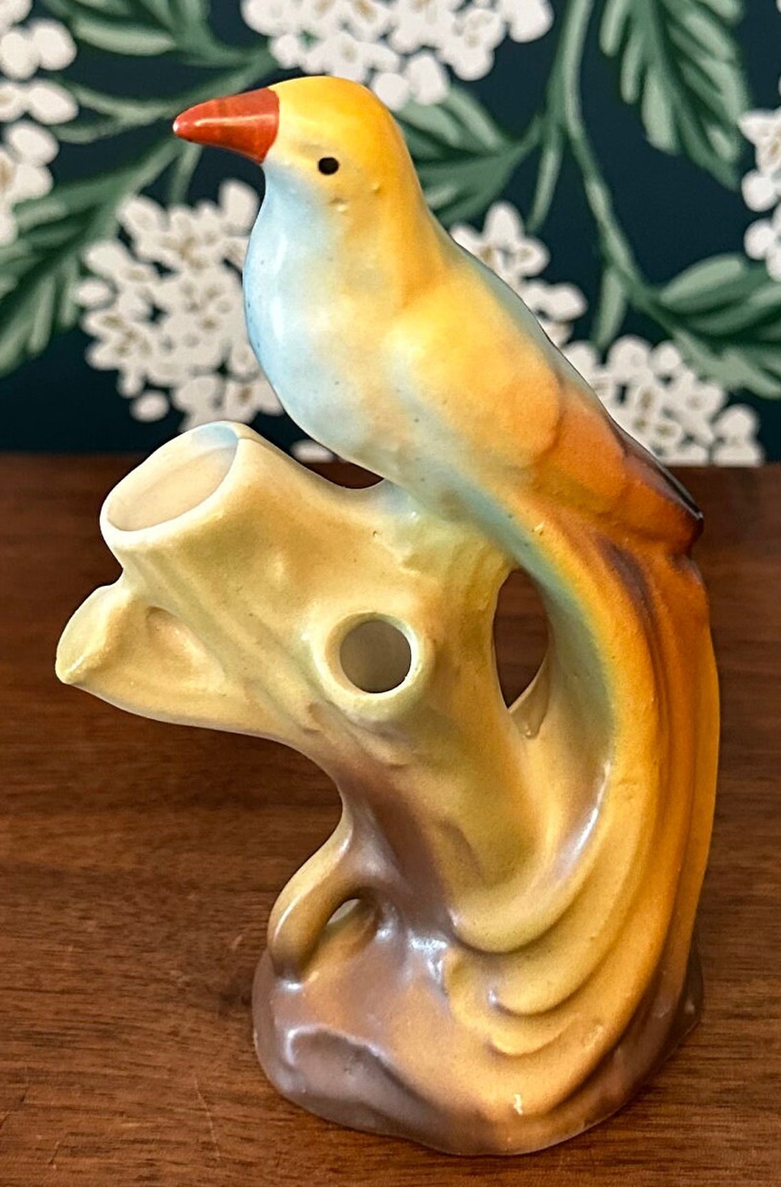 Vintage 1940s Czech Bird Vase - Etsy