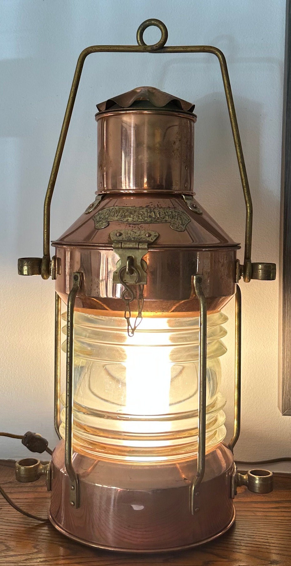 Vintage Ankerlicht Ship's Oil Lantern Wired to Work as a Lamp - Etsy