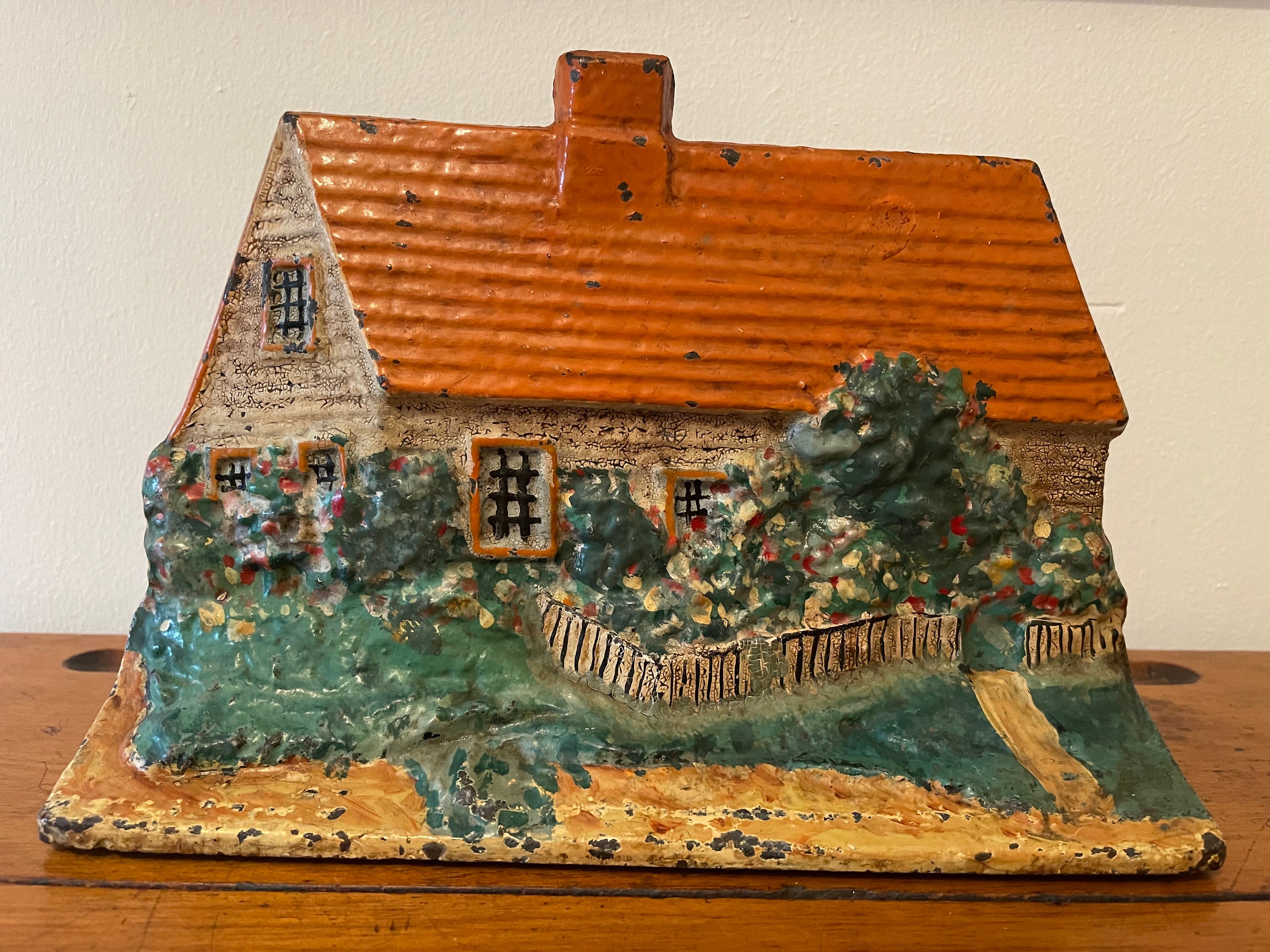 Vintage Cast Iron Cape Cod Cottage Doorstop8 1/2 - Etsy
