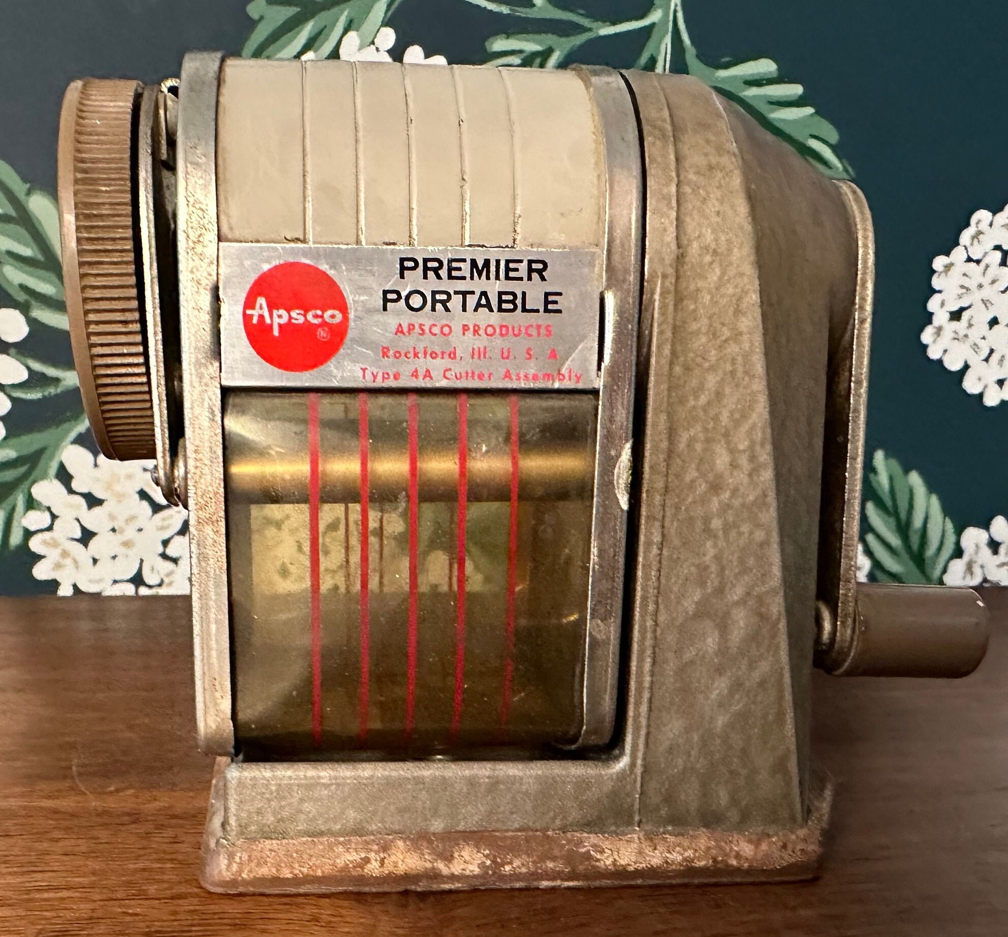 1960s Vintage Premier Portable Pencil Sharpener by Apsco Products, Inc ...
