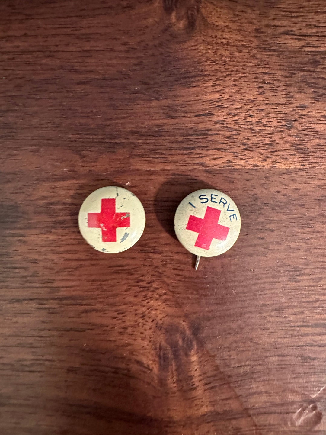 Vintage Pair of American Red Cross Pinback Lapel Buttons - Etsy