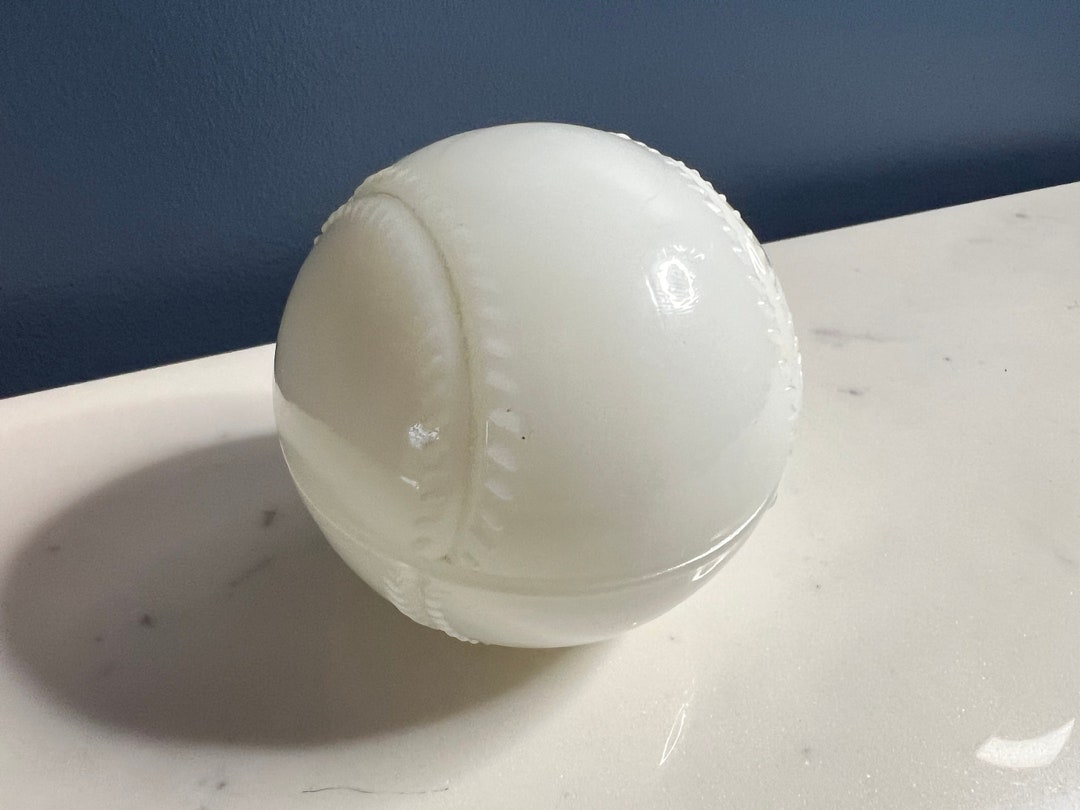 Vintage Milk Glass Anchor Hocking Baseball Covered Dish Trinket - Etsy