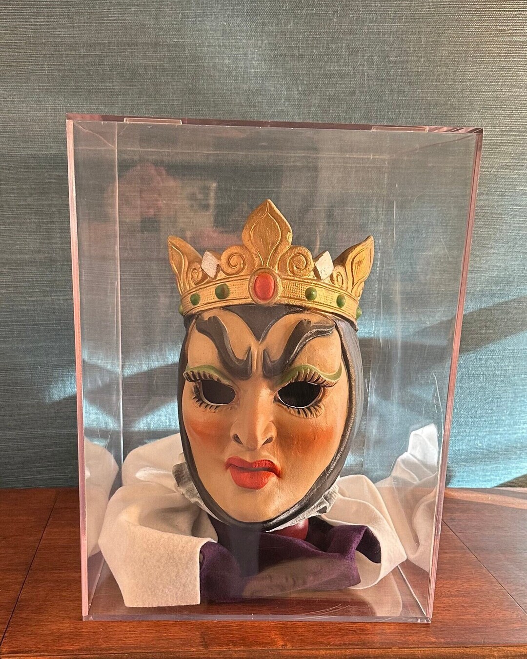 Vintage Snow White Evil Queen Mask From 1981 in Lucite Box Made by ...
