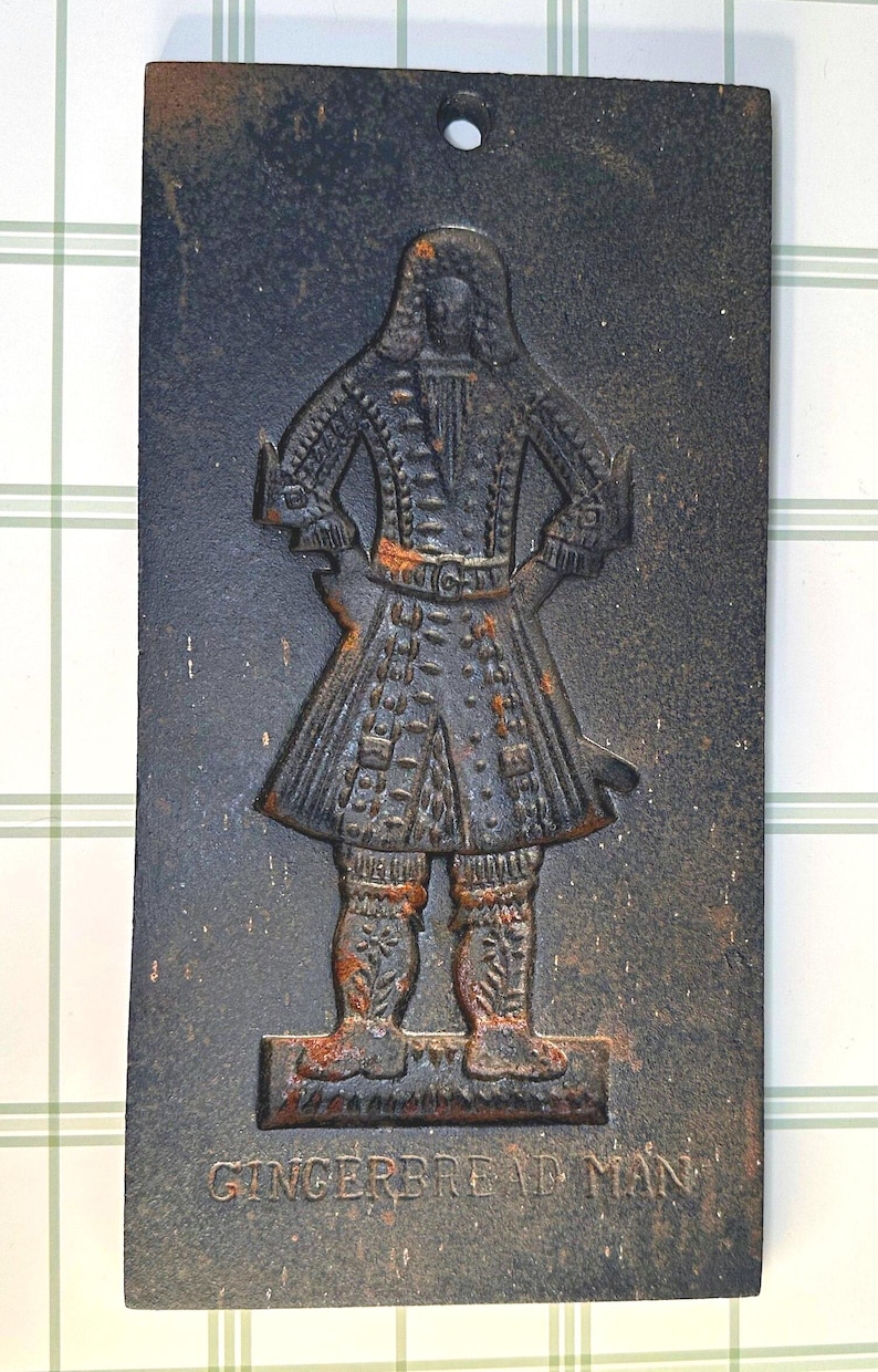 Vintage Heavy Cast Iron Gingerbread Man Cookie Mold by Wilton - Etsy