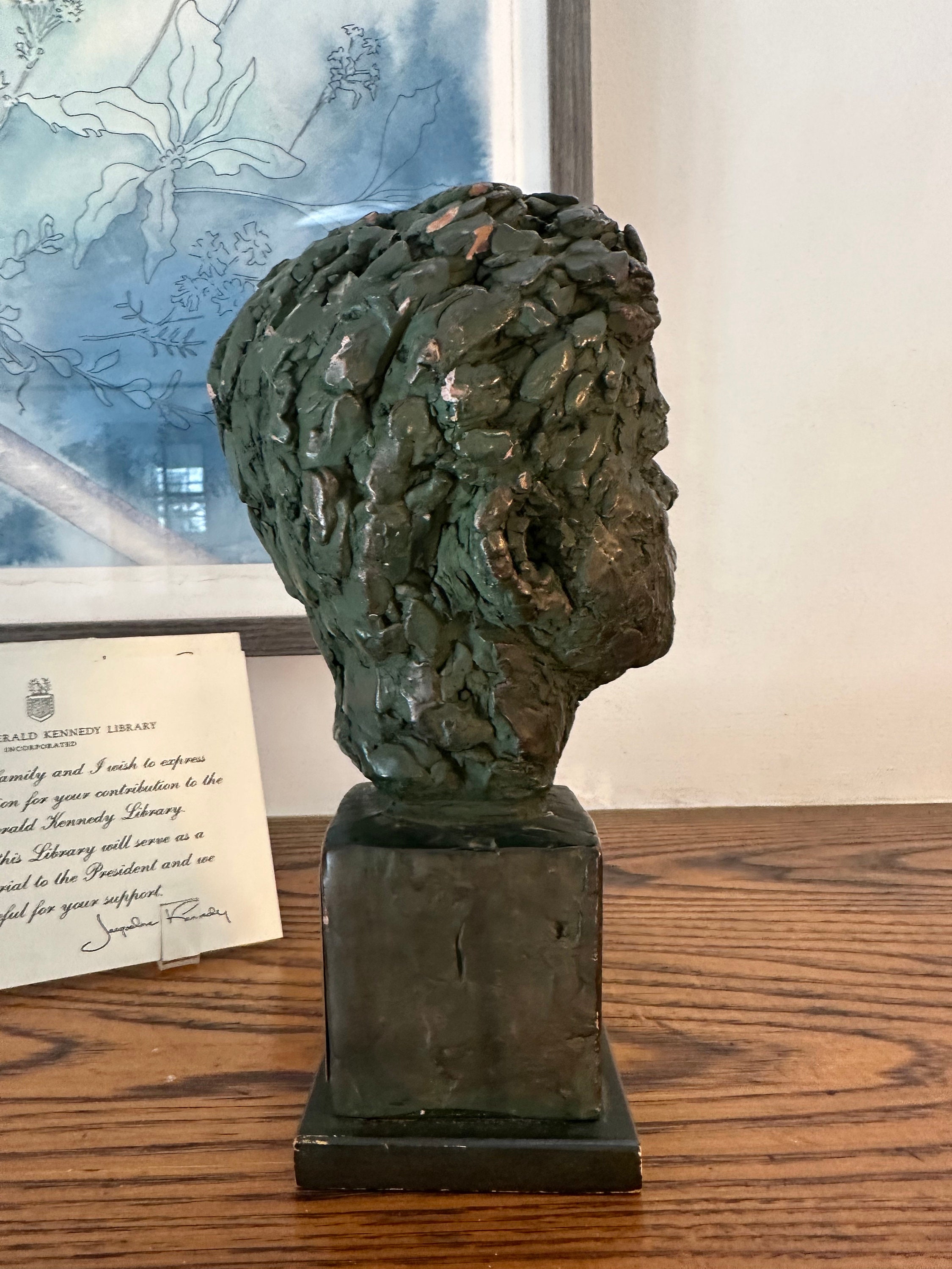 Rare JFK Memorabilia: 1965 Robert Berks Sculpture and a Thank - Etsy