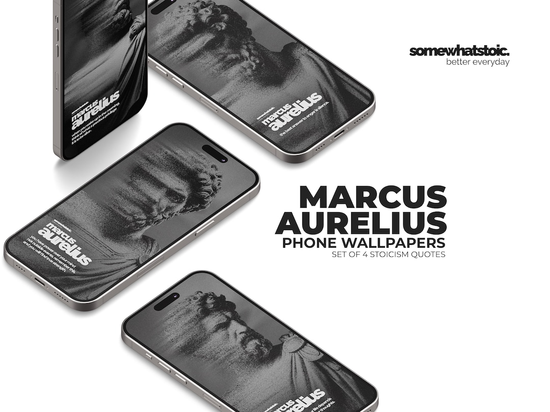 Marcus Aurelius Wallpaper Set, Stoic Philosophers, Stoic Quotes Phone ...