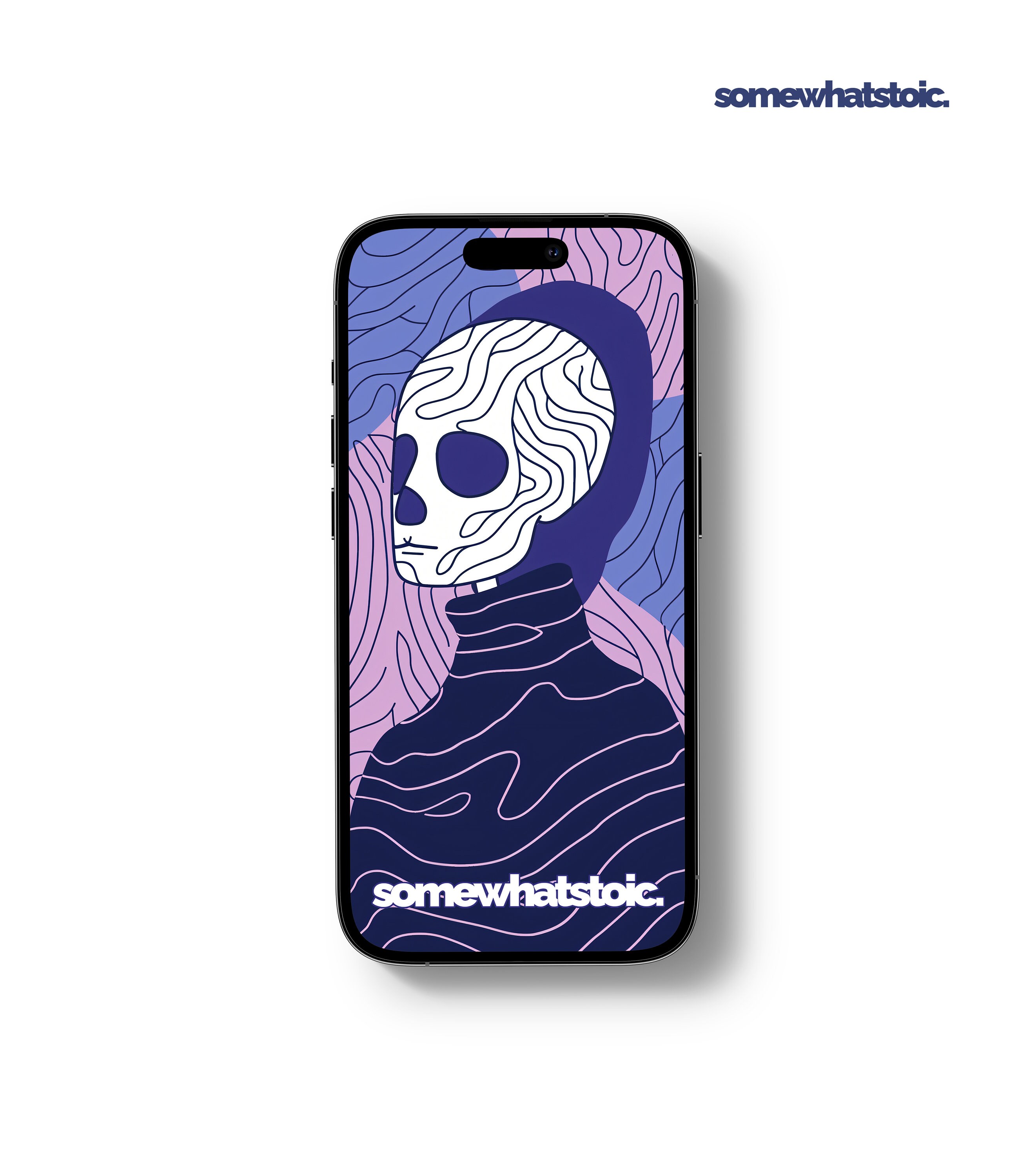 Purple Trendy iPhone Wallpaper, Stoicism-inspired Phone Digital ...