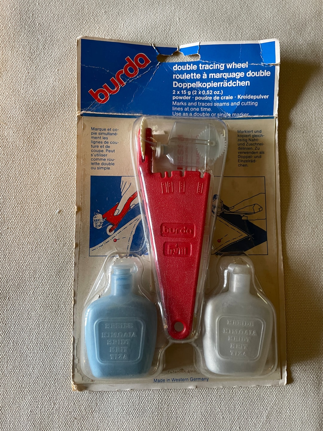 Vintage Burda Tracing Wheel With Marking Powder - Etsy