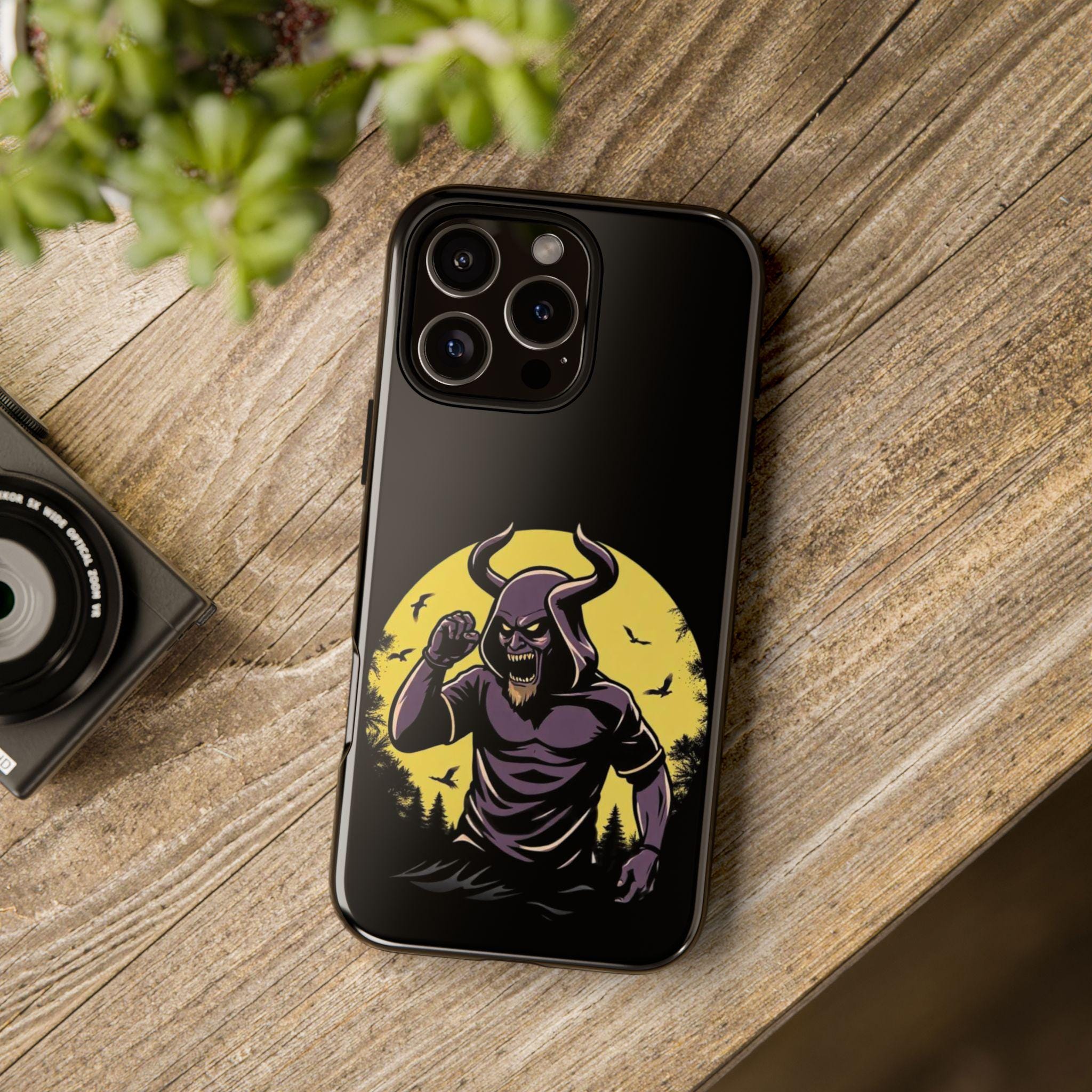 Gothic Demon Hunter Tough Case | Moon Monster iPhone Cover, Dark ...