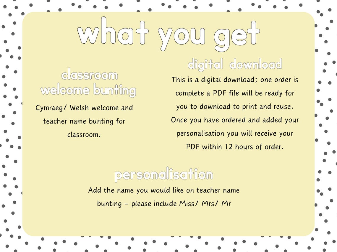 Welsh Cymraeg Bulletin Board Welcome and Teacher Name Bunting ...