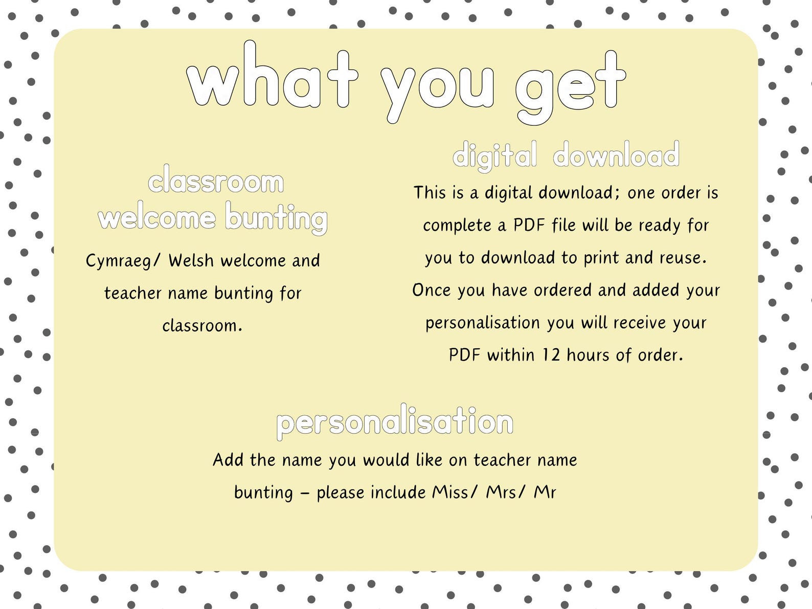 Welsh Cymraeg Bulletin Board Welcome and Teacher Name Bunting ...