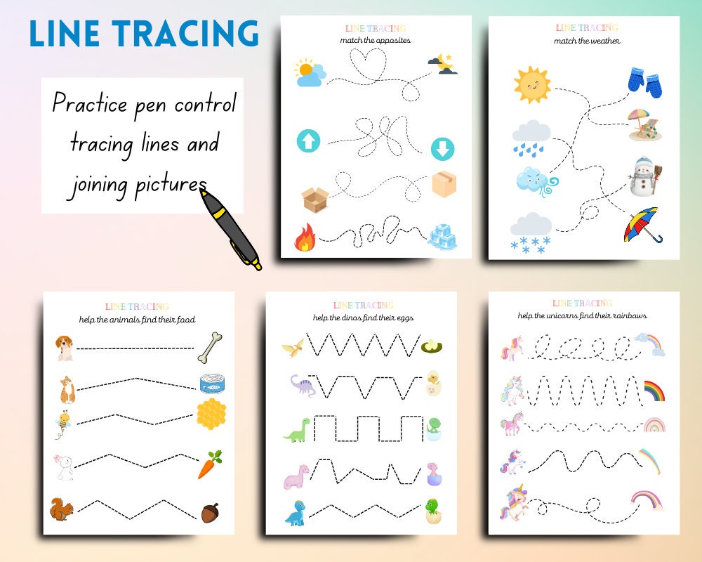 Letters Numbers Tracing Pen Control Workbook/ Preschool Learning/ Abc ...