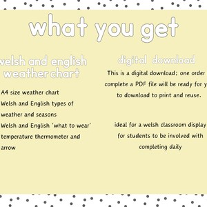 WELSH CYMRAEG Classroom Weather Chart, Interactive Learning Bulletin ...