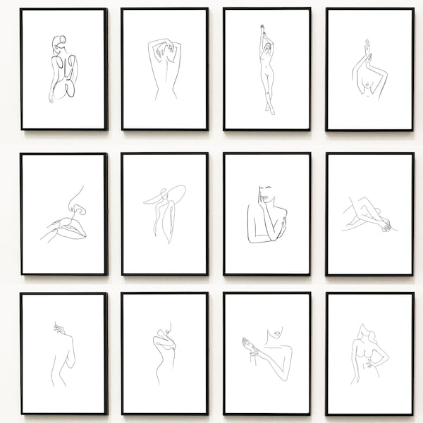 Woman Outline Art - Etsy