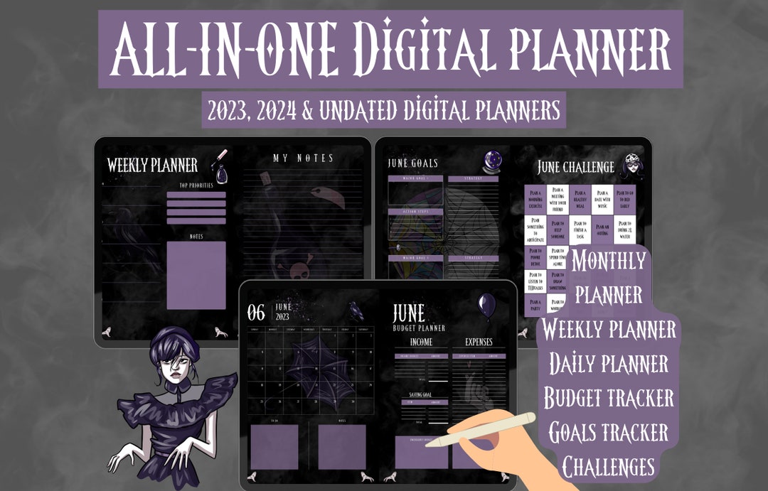 Wednesday Planner | Goodnotes Planner | Undated Planner | Digital ...