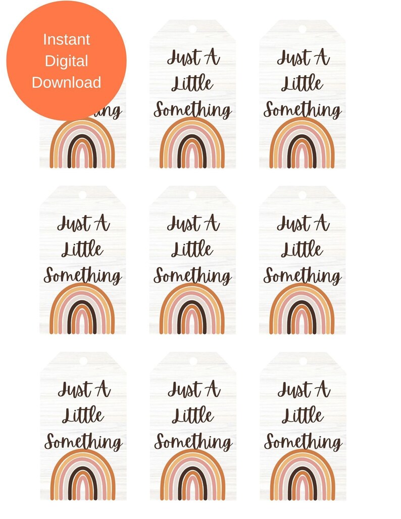 Just A Little Something Printable Gift Tags - Etsy