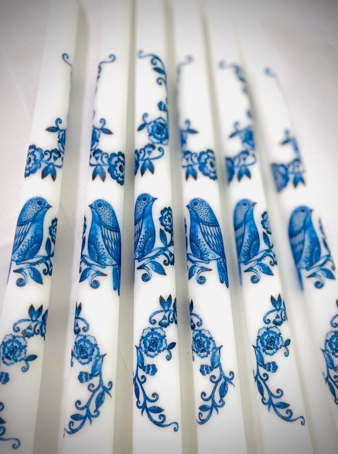 Blue and White / Blue Willow / Delft Blue / Tapered Candles ...