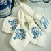 Chinoiserie Blue Bird Dinner Napkins / Blue Willow / Blue & White - Etsy