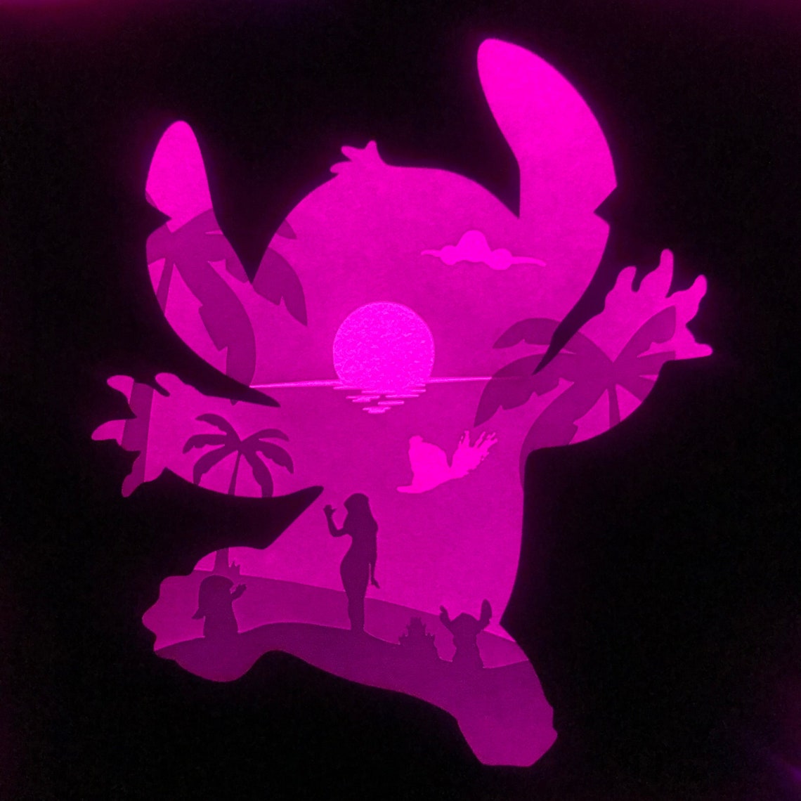 Lilo and Stitch Shadow Box Svg - Etsy