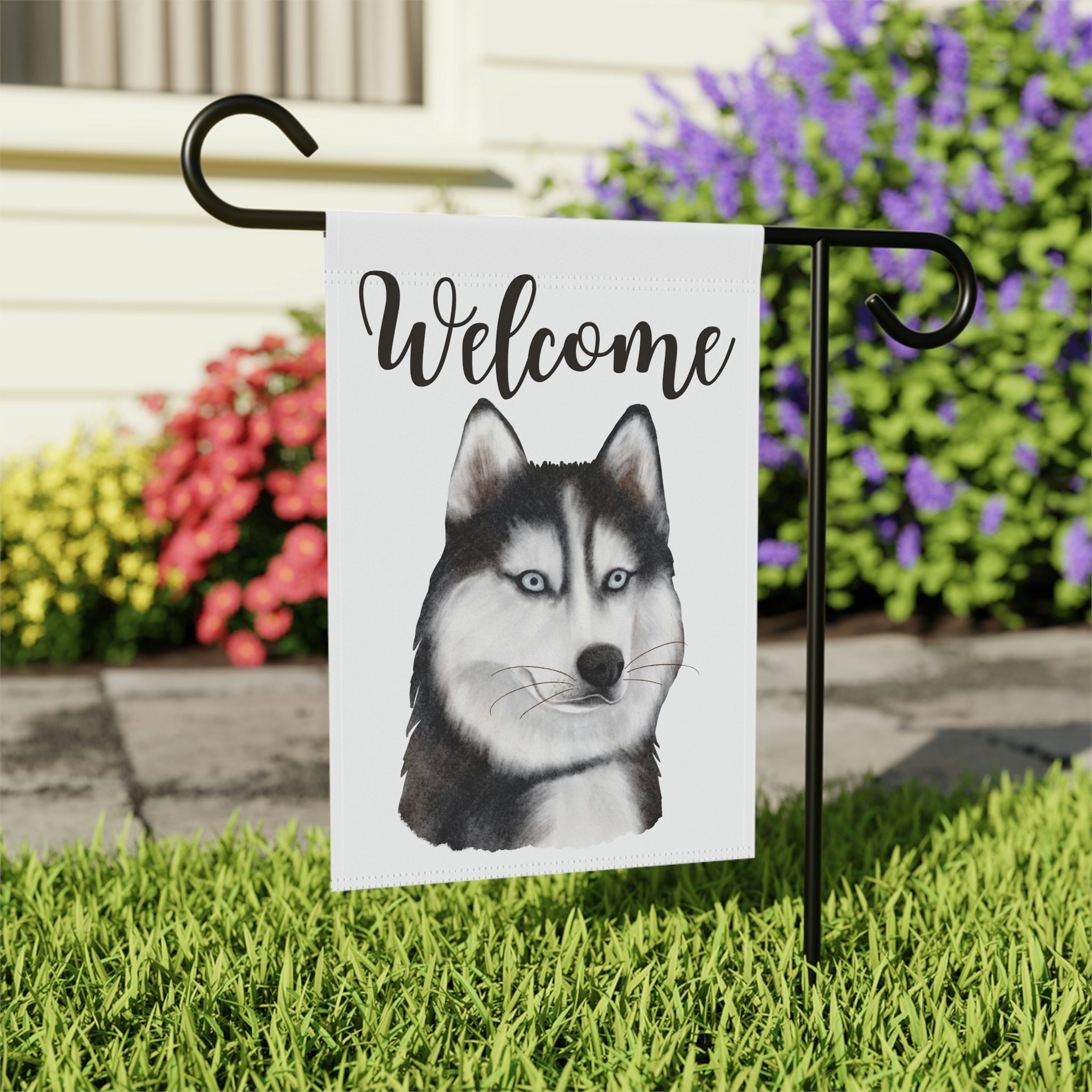 Husky Garden & House Banner Flag - Etsy