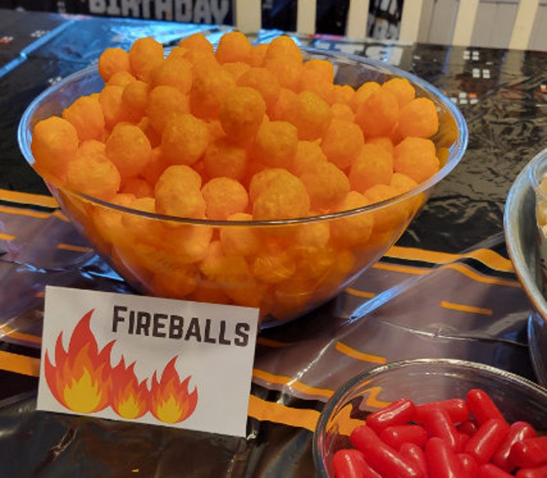 Firefighter Party Food Labels- Digital Download - Etsy