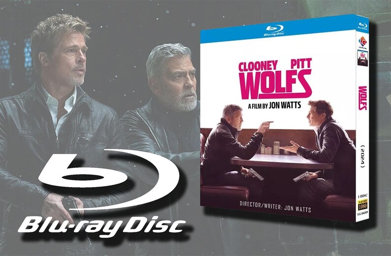 Wolfs 2024 Blu-ray BD Action Movie All Region Brad Pitt George Clooney ...
