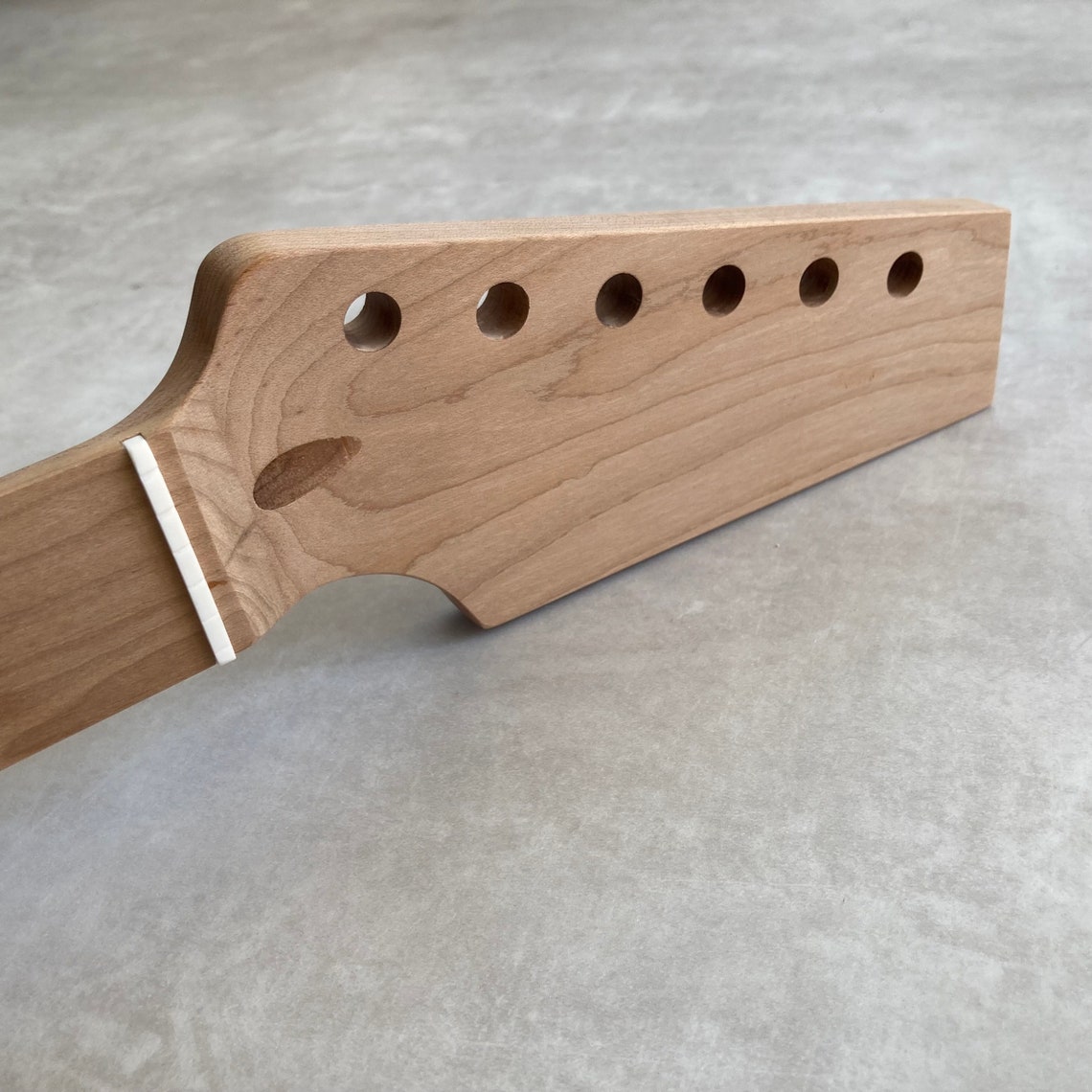 Unfinished Roasted Maple Half Paddle Guitar Neck With Round Heel for ...