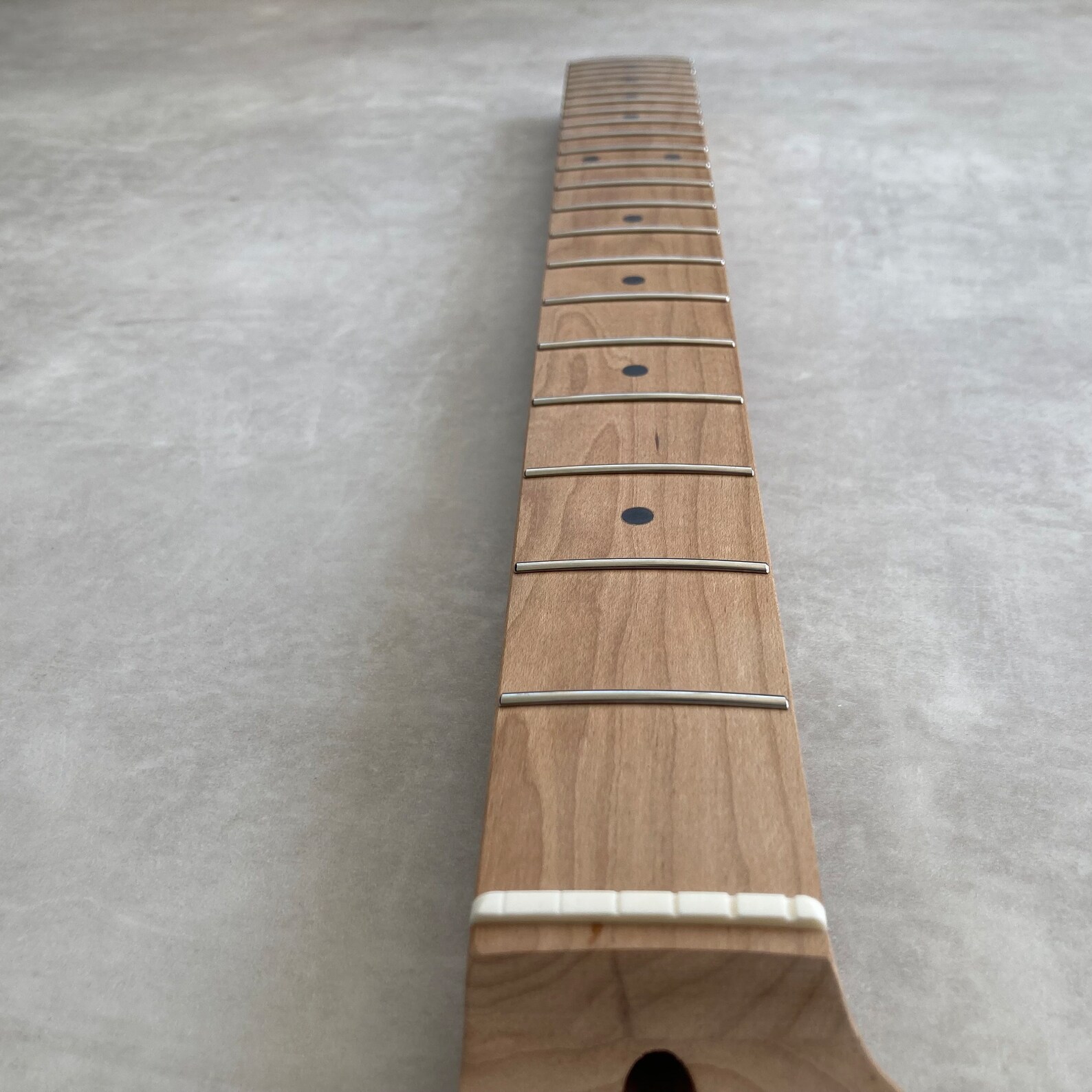 Unfinished Roasted Maple Half Paddle Guitar Neck With Round Heel for ...