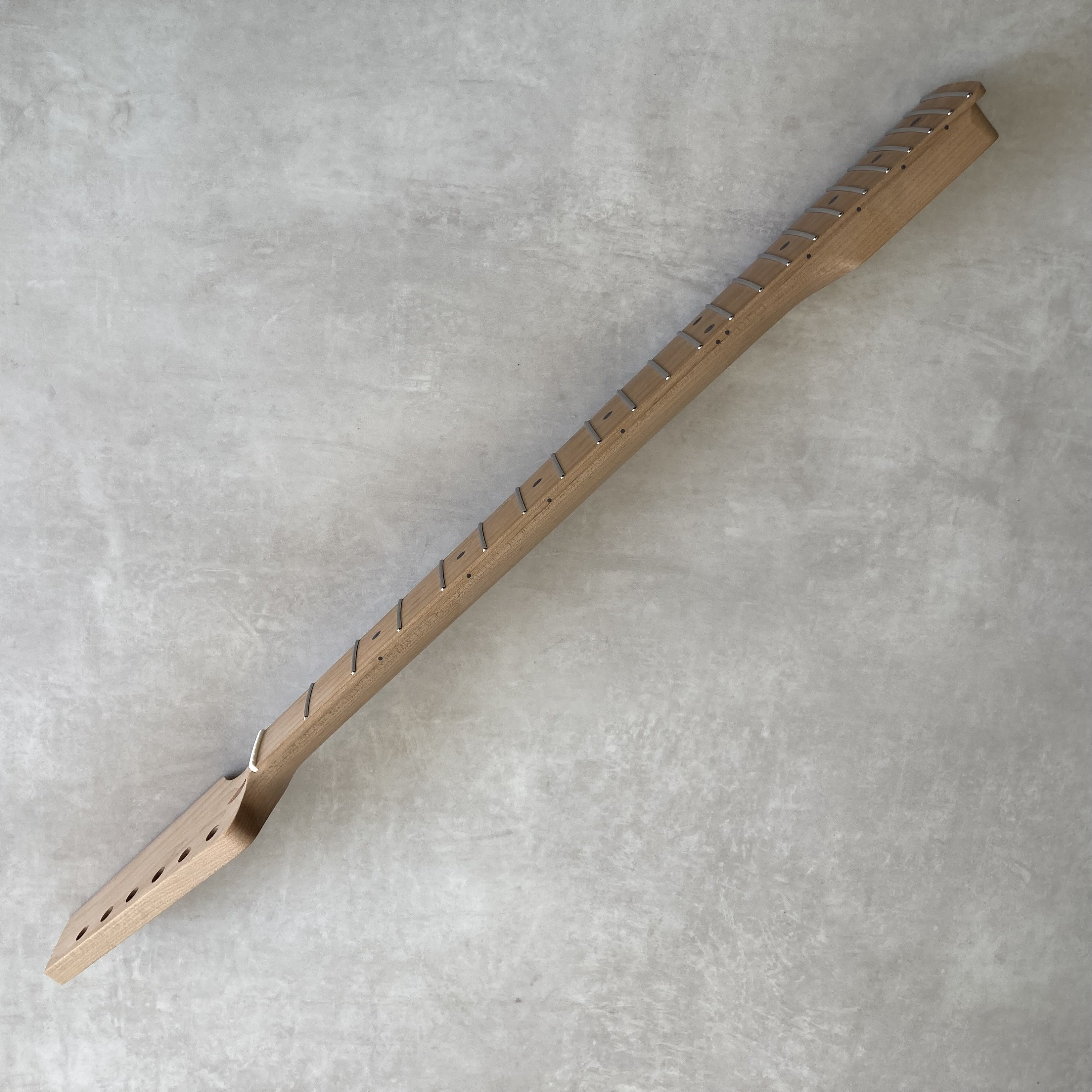 Unfinished Roasted Maple Half Paddle Guitar Neck With Round Heel for ...