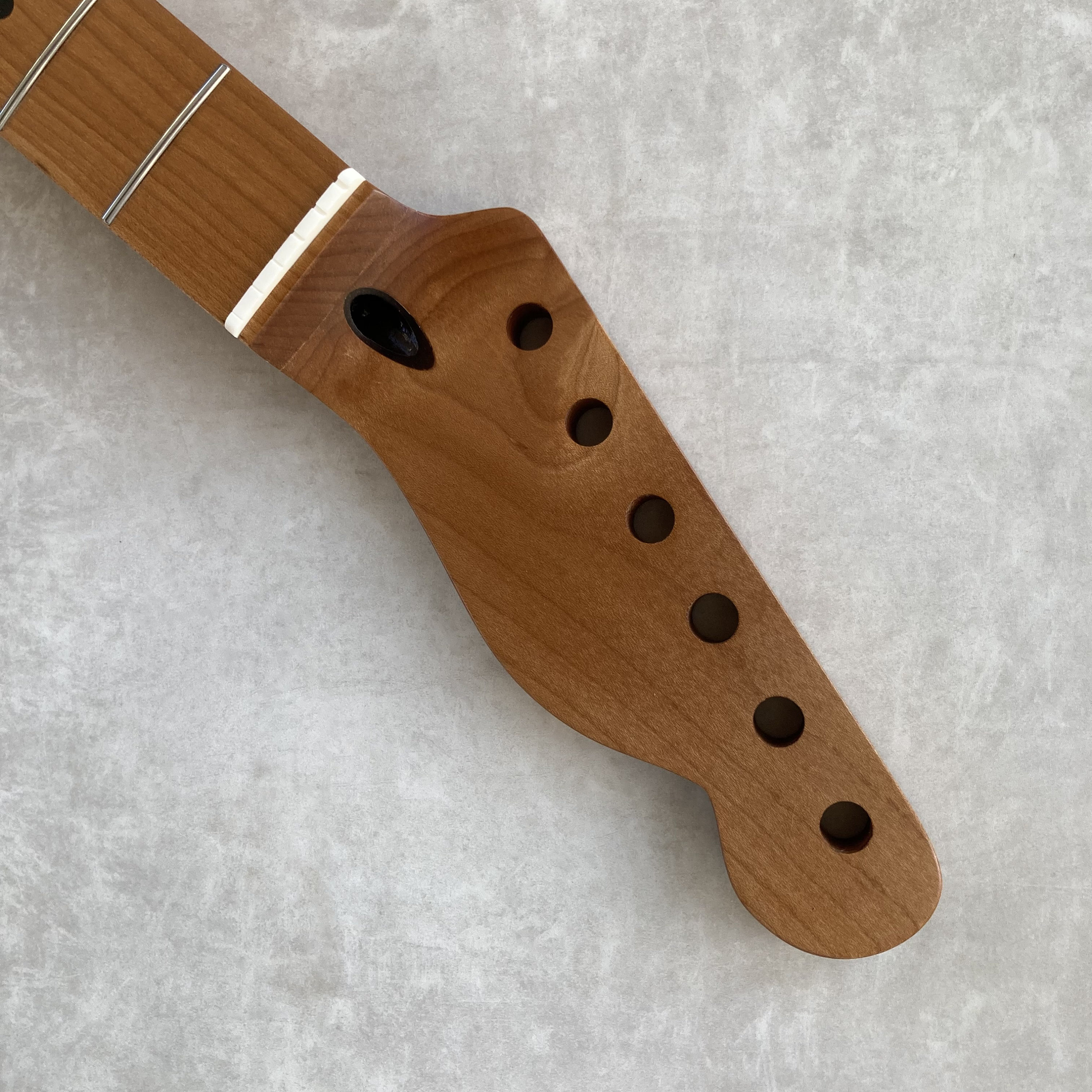 Roasted Maple Telecaster Neck - Nitro Satin - Headstock Adjusted Dual ...