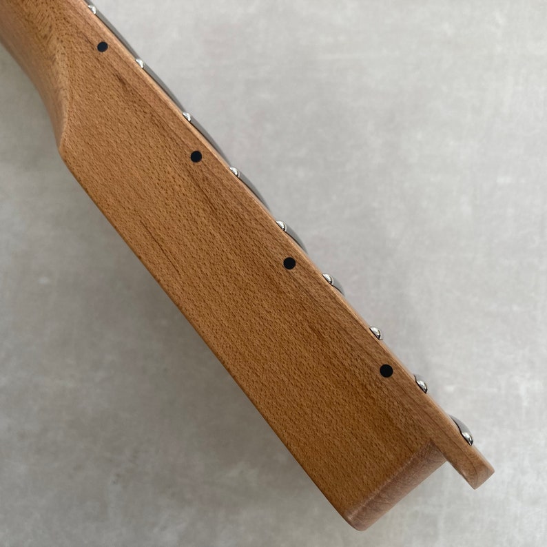 Roasted Maple Stratocaster Neck Nitro Satin Headstock Adjusted Dual ...