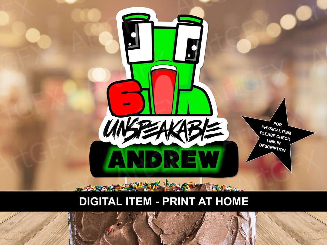 Unspeakable Inspired Kids/teens/adults Birthday Party Cake - Etsy