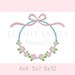 Floral Bow Satin Frame Machine Embroidery Design - Etsy