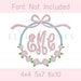Floral Bow Satin Frame Machine Embroidery Design - Etsy