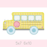 School Bus Embroidery Design. Mini School Bus. Back to School. School ...