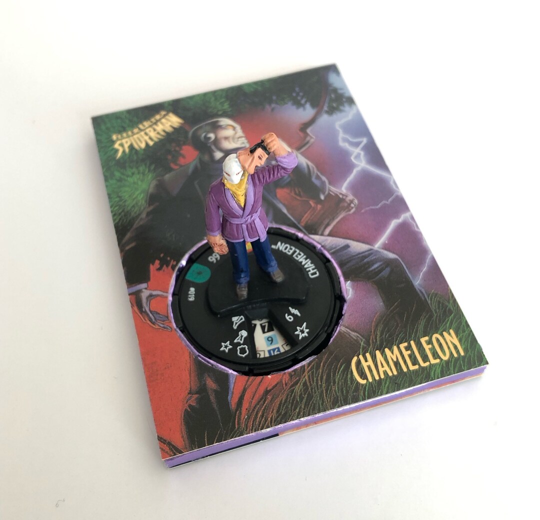 Chameleon Custom Card Art: Combination of Two Superhero Cards - Etsy