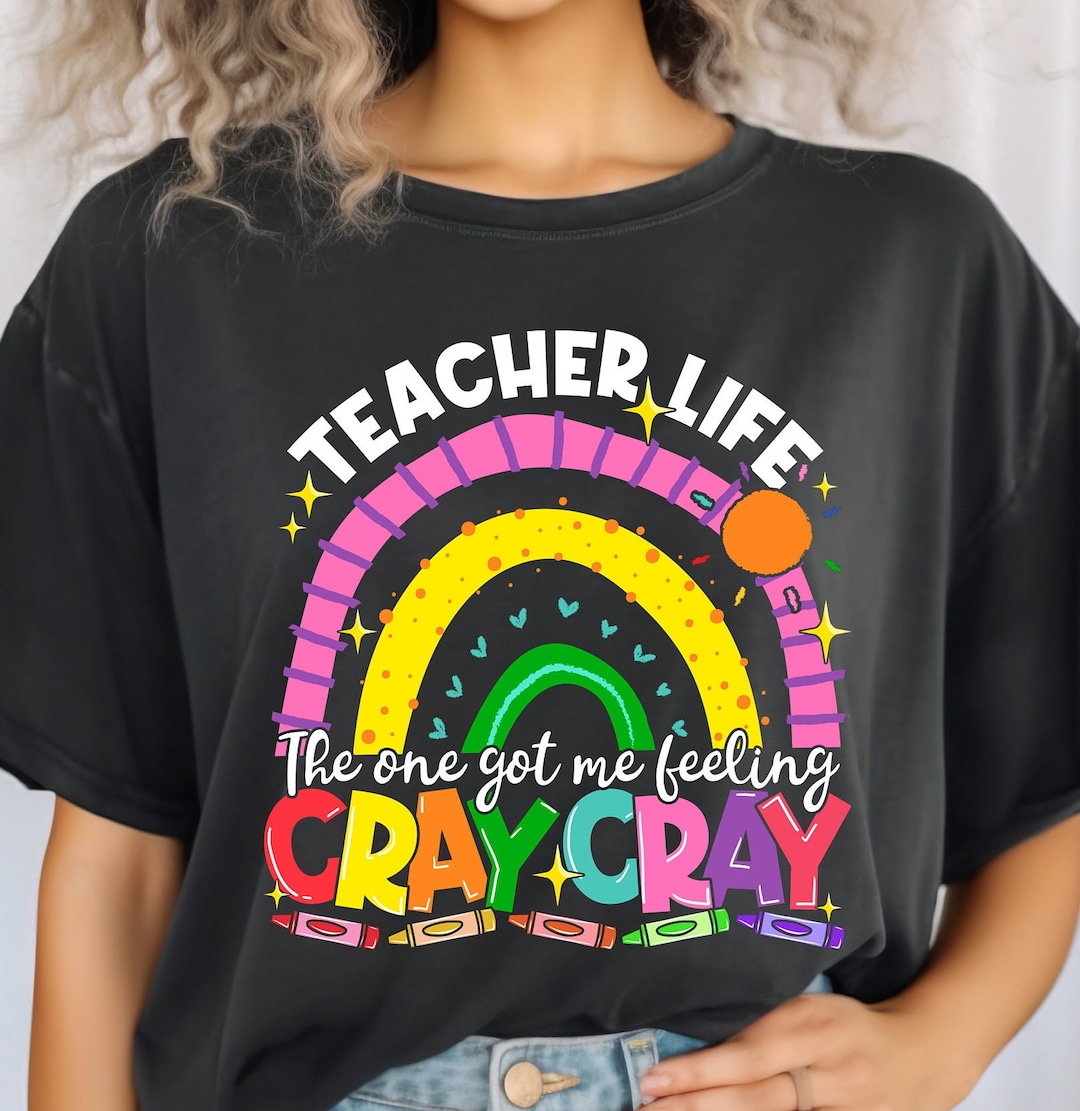 Funny Teacher Crayon T Shirts, Crayon Shirts, Crayola Shirt, Teacher ...