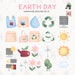 Bundle Earth Day Clipart, Environment Clipart, Eco Clipart, Go Green ...