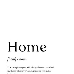 Home Noun Digital Print - Etsy