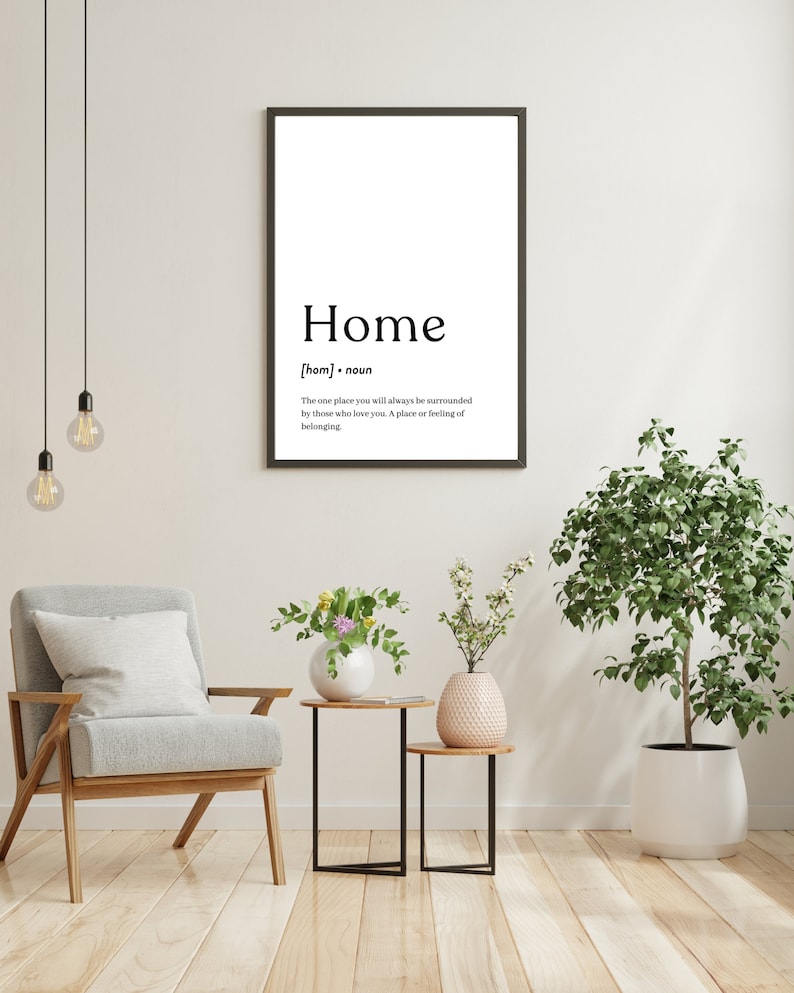 Home Noun Digital Print - Etsy