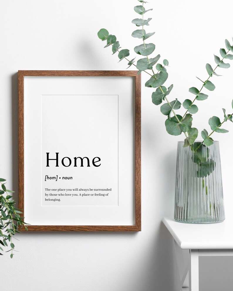 Home Noun Digital Print - Etsy