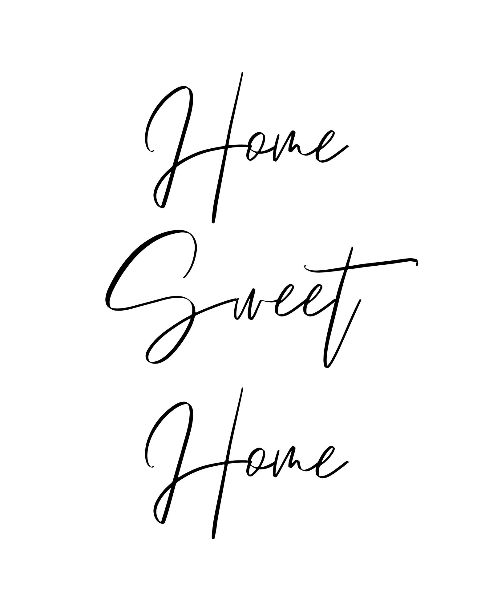 Home Sweet Home Printable Sign - Etsy