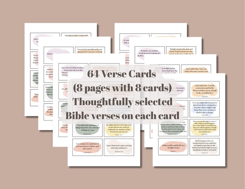Memory Verse Cards Printable | Bible Verse Cards | Bible Study Tools ...