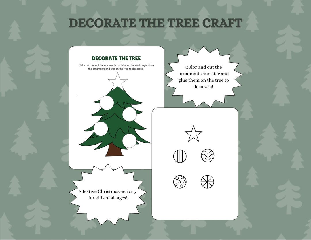 Decorate the Tree Christmas Craft Arts & Crafts Learning Resources Kids ...