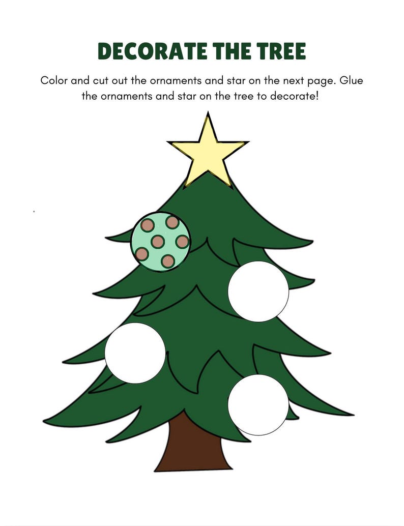 Decorate the Tree Christmas Craft Arts & Crafts Learning Resources Kids ...