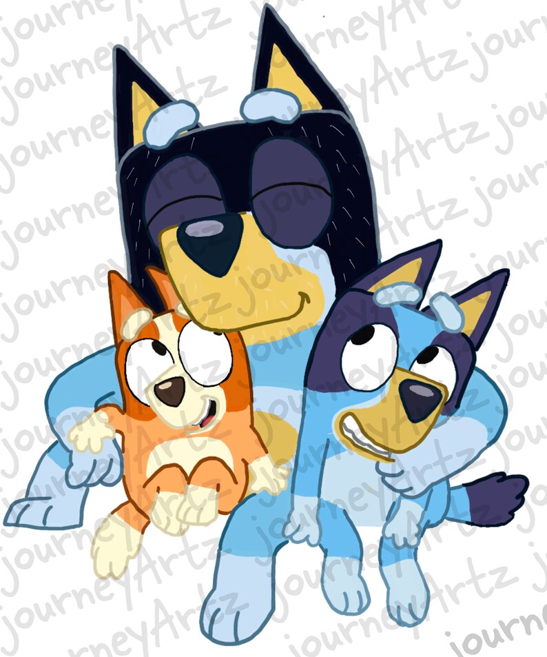 Bluey Bluey Card Digital Download Printable Bluey - Etsy