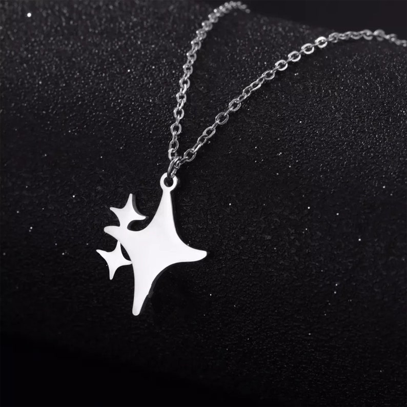 Fashion Four-pointed Star Necklace , Four Pointed Star Pendant Necklace ...